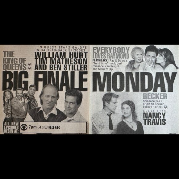 TV Guide | Art | 202 Cbs Finale Monday Print Ad Tv Guide Everybody ...